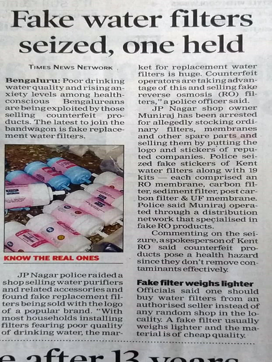 News Paper Articles from pure water house